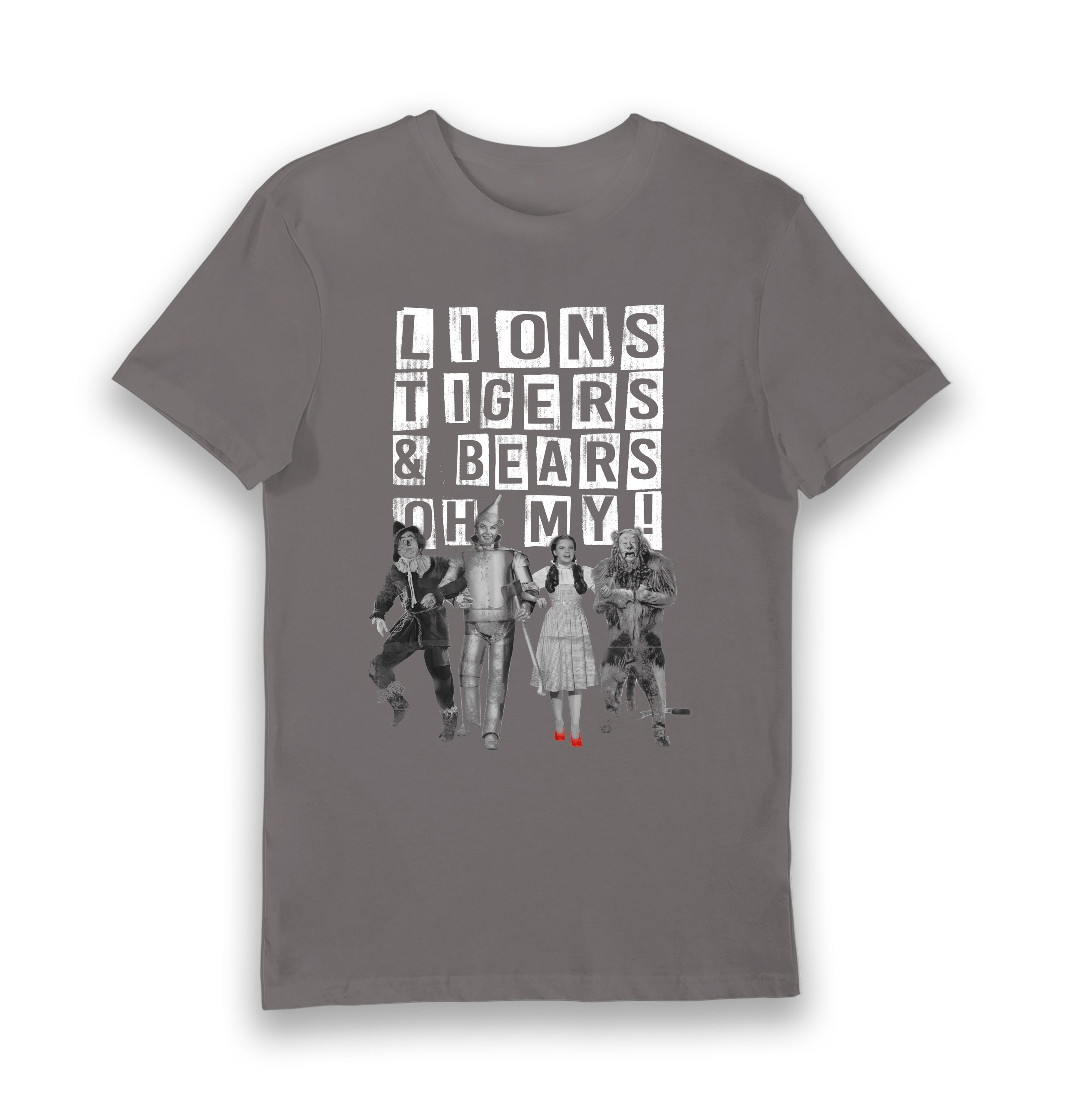 Lions, Tigers & Bears, Oh My! Wizard of Oz Adults T-Shirt