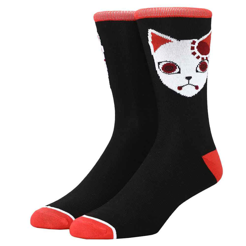 Demon Slayer Fox Mask Crew Sock